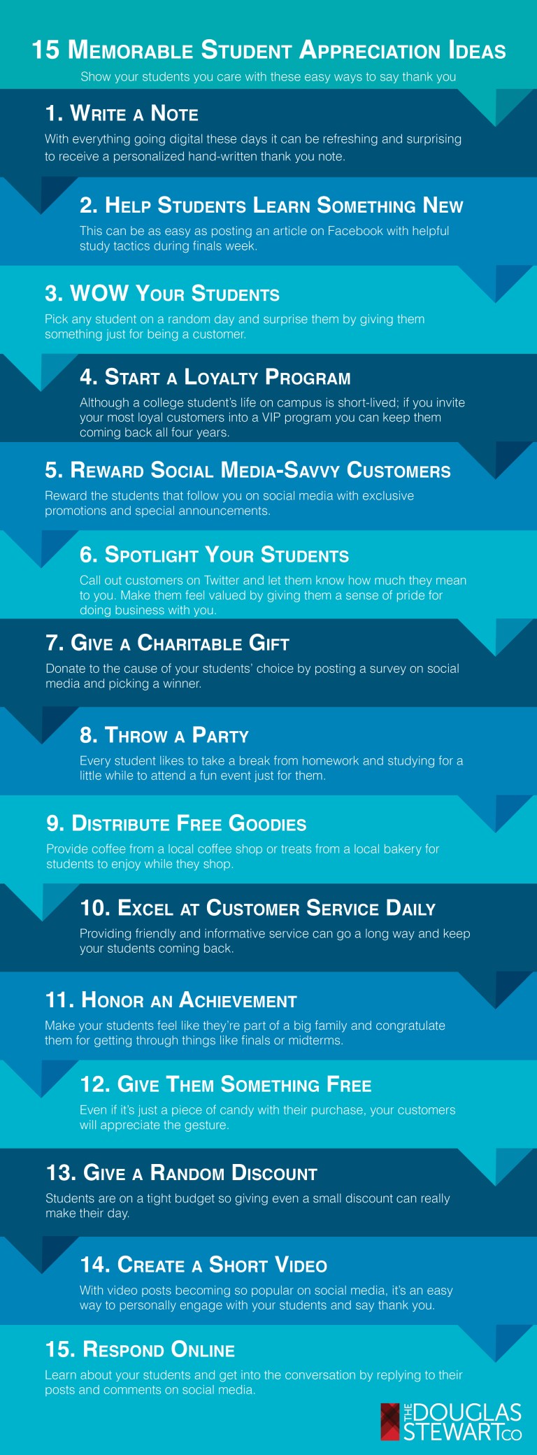 15 Memorable Student Appreciation Ideas | retailconnection